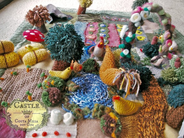 Knitted Farmyard Garden Landscape Blanket. Spring 2012 – Castle of ...